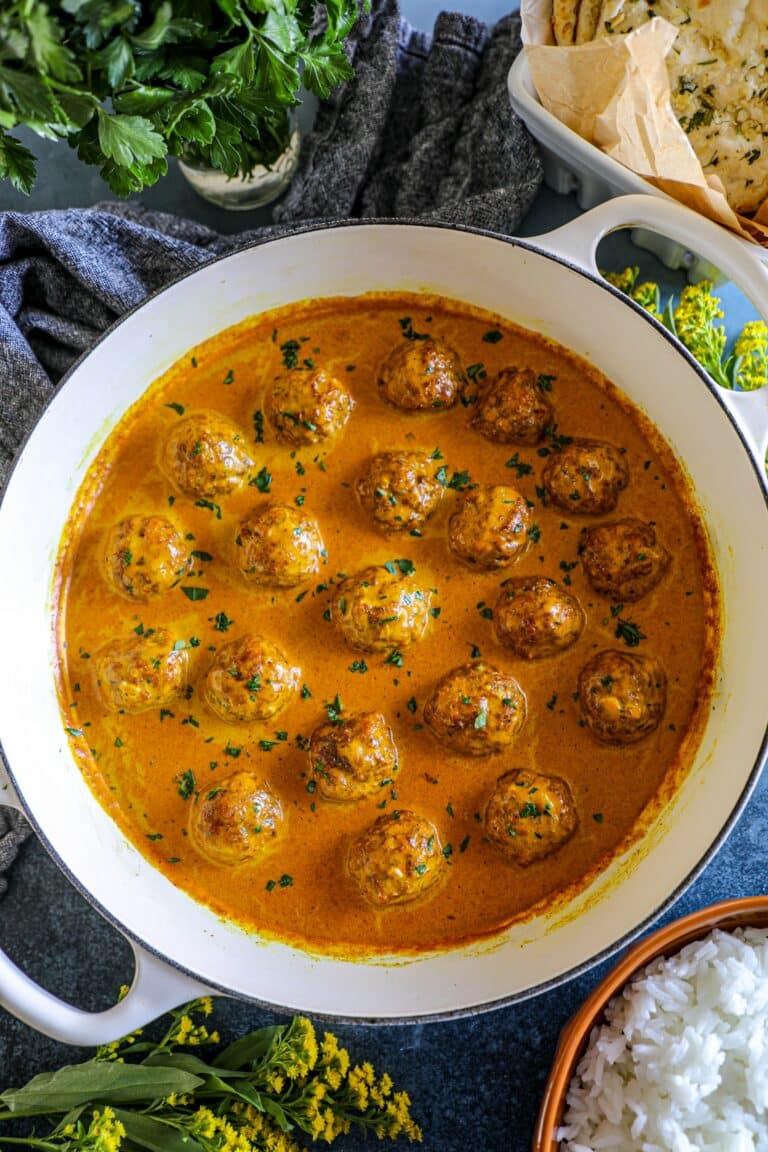 Butter Chicken Meatballs Recipe - Bonappeteach
