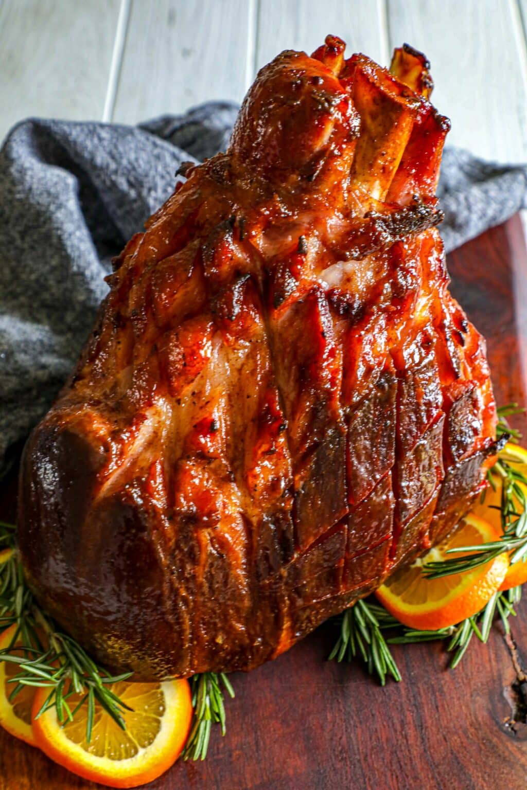 Bourbon Maple Glazed Ham - Bonappeteach
