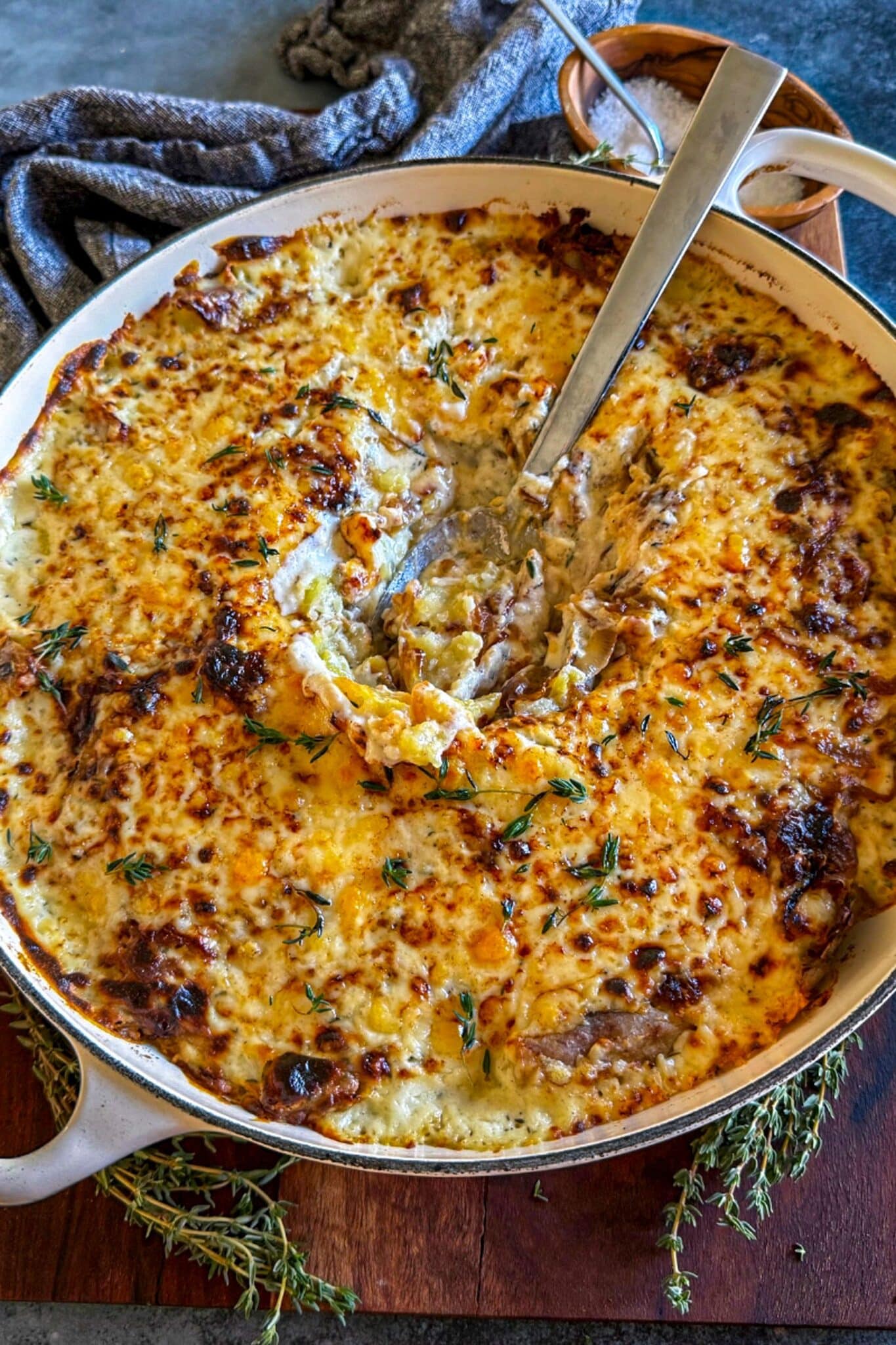 French Onion Baked Potatoes - Bonappeteach